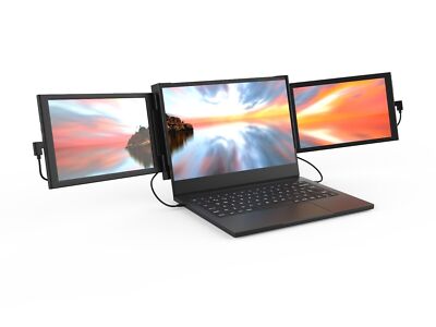 Xebec Tri-Screen 2 Dual 10.1" FHD Monitor, 16:10, USB Type-C , Mini ...