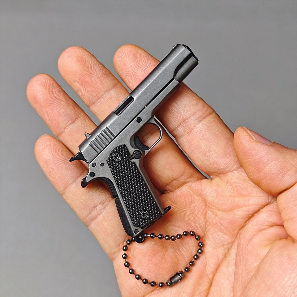 1911 Keychain,Metal Gun Keychain Mini Pistol Keychain for Man,Son ...