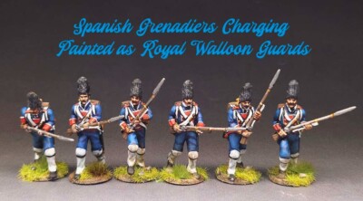 28mm Napoleonic Professional painted Spanish infantry grenadiers ...