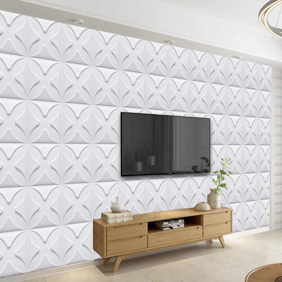 PVC 3D Wall panel Decorative Wall Ceiling Tiles Cladding Wallpaper ...