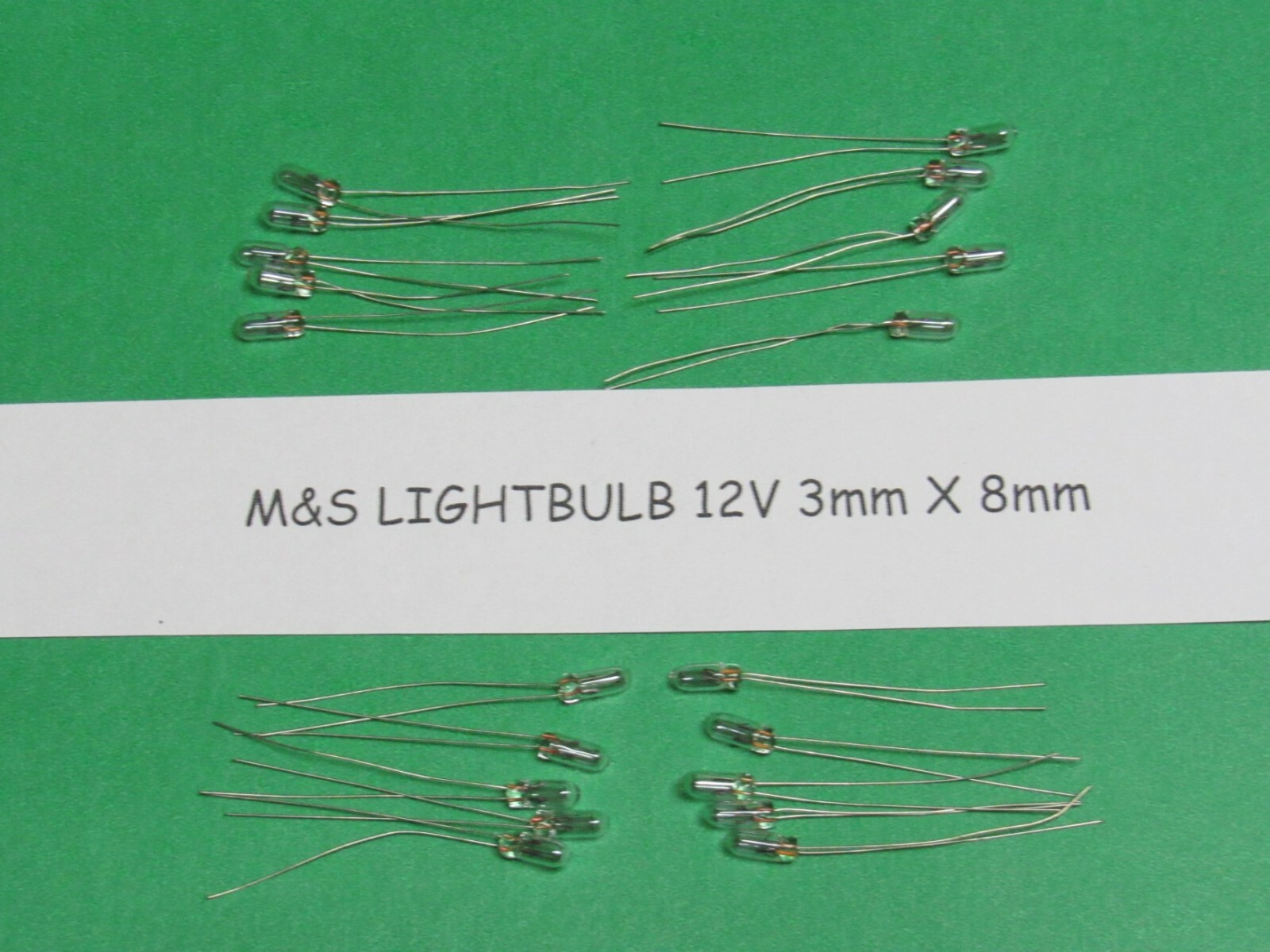 (20) M&S filament BULBS 12V 3X8mm Chime Button MC602 & DMC Intercom ...