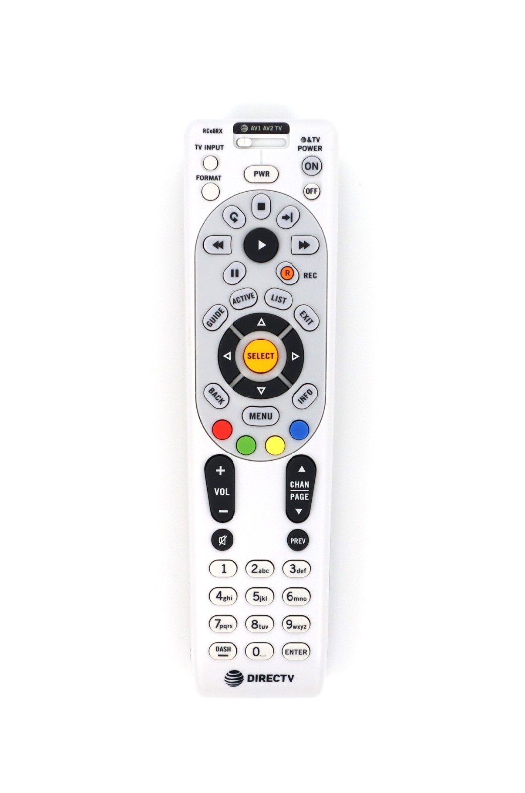 Directv RC66RX IR/RF Remote Control For Receivers & SetTop Boxes W ...