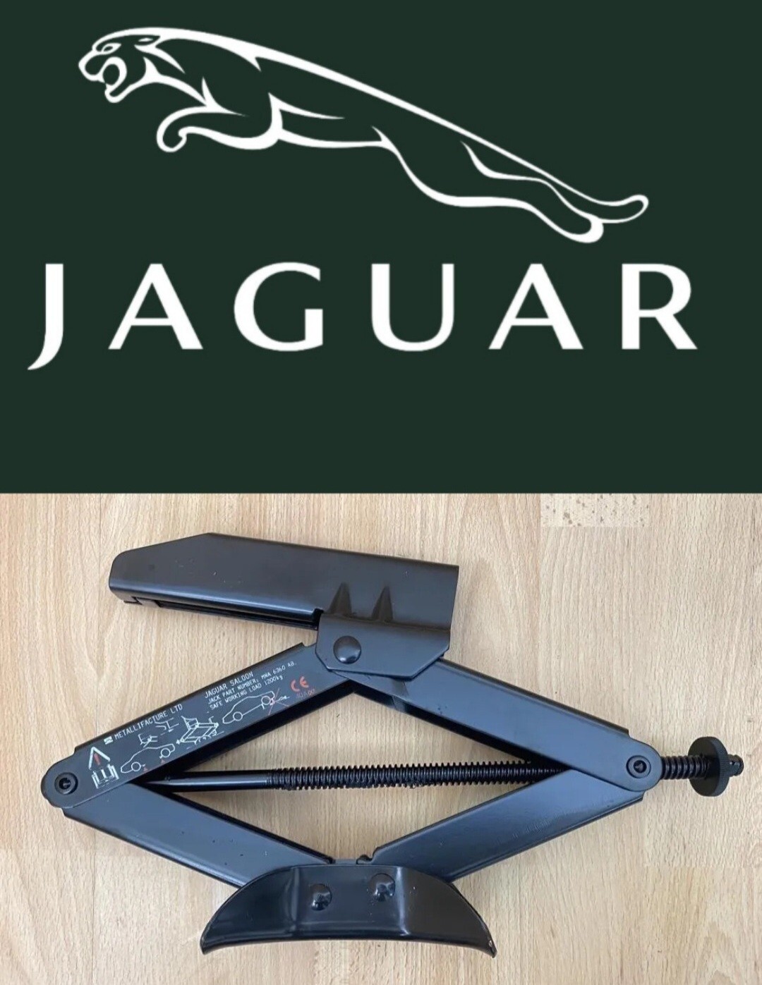 CAR LIFTING JACK (SPARE WHEEL TOOL KIT) Jaguar XJ8 XJR X308 1997-2002 ...