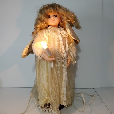Vintage Christmas Angel Animatronic Light Decor Moving Figure Display ...