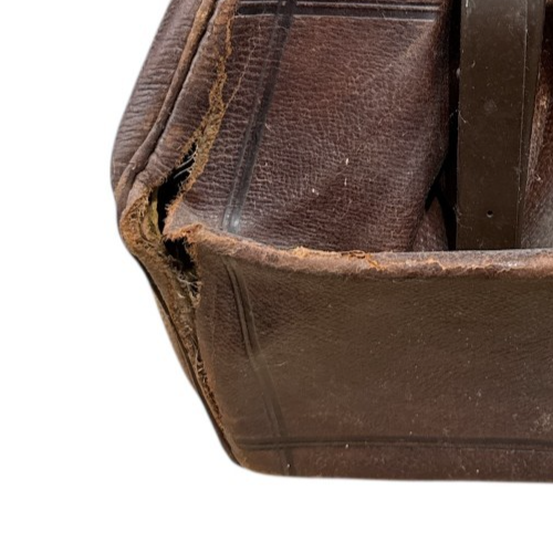 Very Old Tattered Leather Metal Latch Brown Doctors Bag | eBay