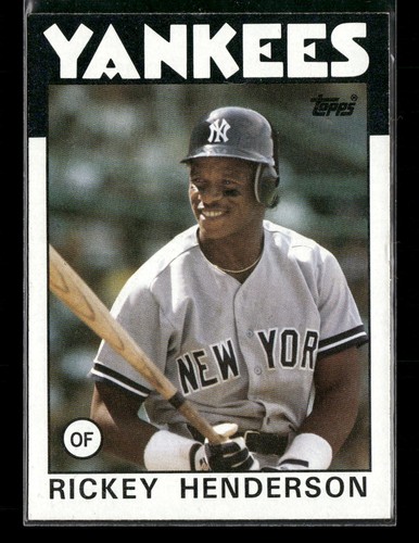 1986 Topps #500 Rickey Henderson New York Yankees | eBay