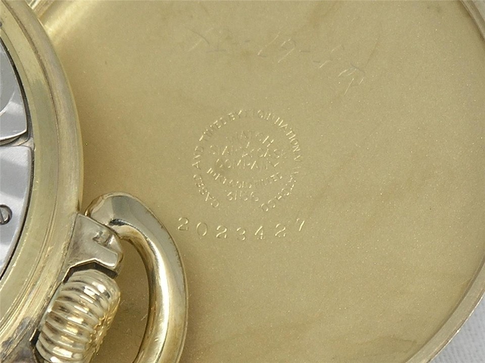 VINTAGE 16S ELGIN 571 BW RAYMOND 10K GOLD FILL RAILROAD POCKET WATCH ...