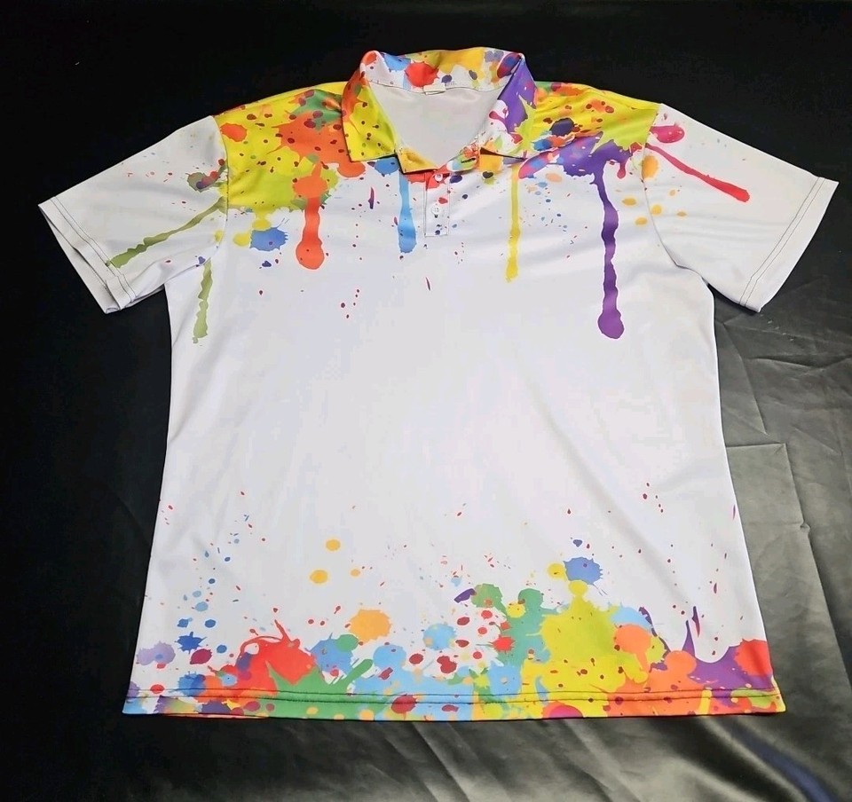 Lot (6) Loud Golf Polo Shirts Mens XL Moisture Wicking 🍺🍀 🌽 Ducks Beer ...