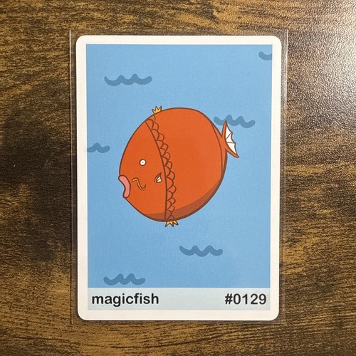 Near Mint Pookiemoot Magicfish Magikarp #0129 Derp Pokemon Fan Art Card ...
