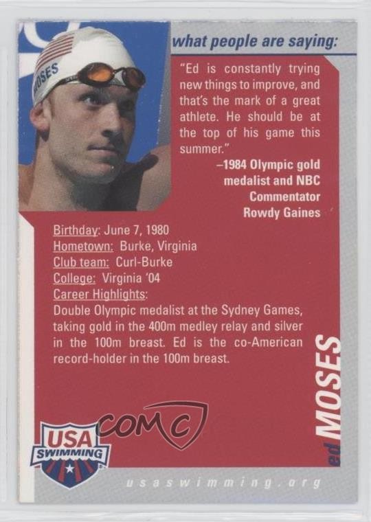 2004 USA Swimming Team Issue Ed Moses | eBay