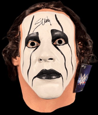 Sting Signed WWE Sting Deluxe Full Head Mask by Trick or Treat Studios ...