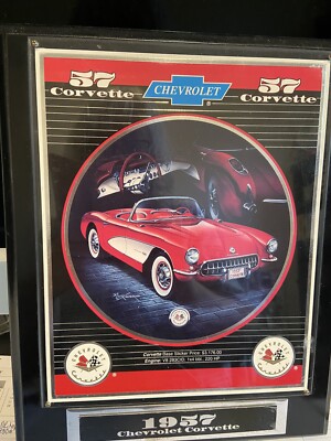 1957 Corvette classic car memorabilia 10 X 13 | eBay