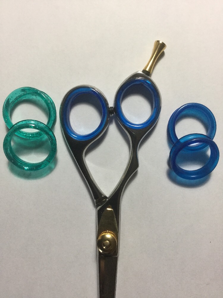 10X Rings / 5X Sets Barber Hair Scissors Shears Finger Rings Grips ...