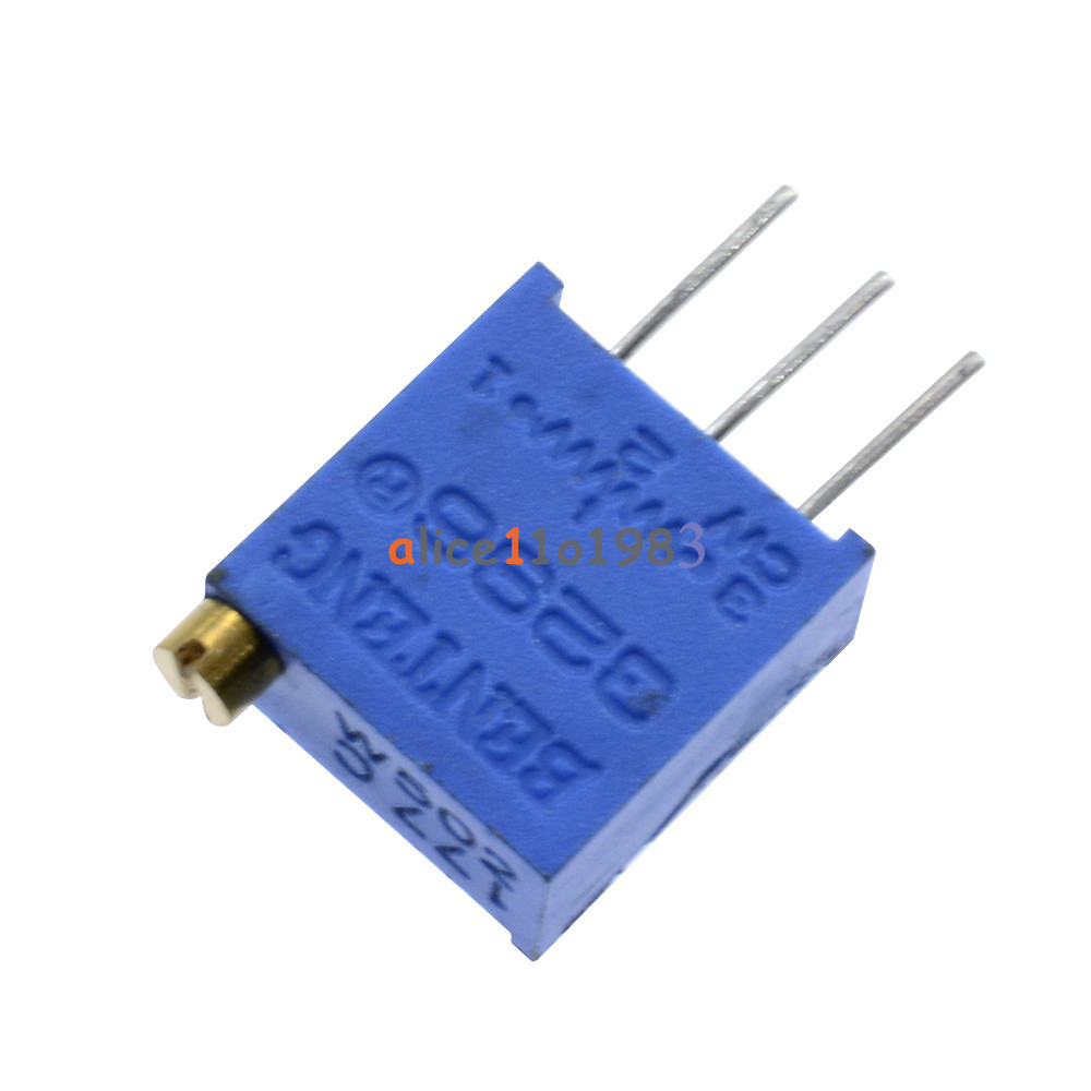 100Pcs 3296W-502 3296 W 5K ohm Trim Pot Trimmer Potentiometer Top | eBay