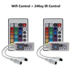 Wifi RGB/RGBW LED Controller Mini DC12V With RF 21Key/IR 24Key Remote ...