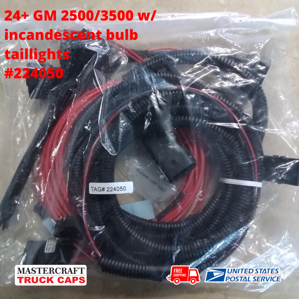 Chevy/GMC 2500 3500 no splice truck cap wiring harness Leer #224050 | eBay
