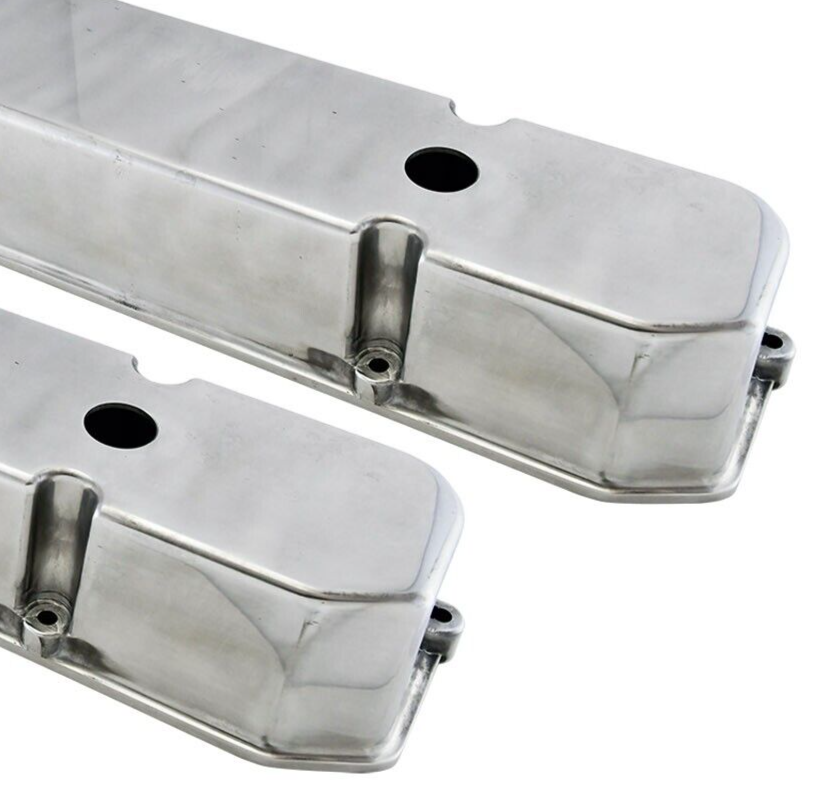Big Block Chrysler 383 400 440 RB Polished Cast Aluminum Valve Covers ...