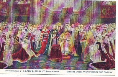 Postcard Advertising JS Fry & Sons Bristol London Chocolate & Coca ...