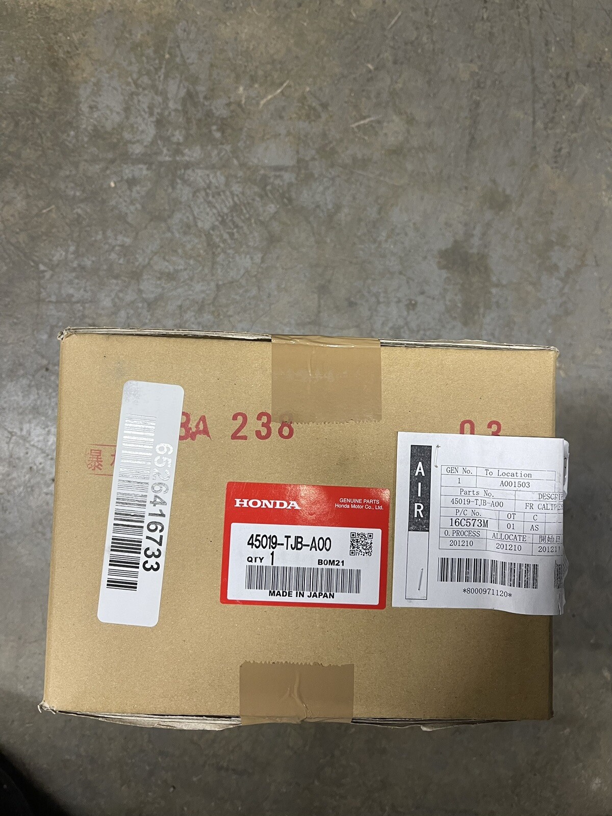 2019-2023 Acura Rd.0L Awd Front Left Driver Brake Caliper 45019-Tjb-A00 ...