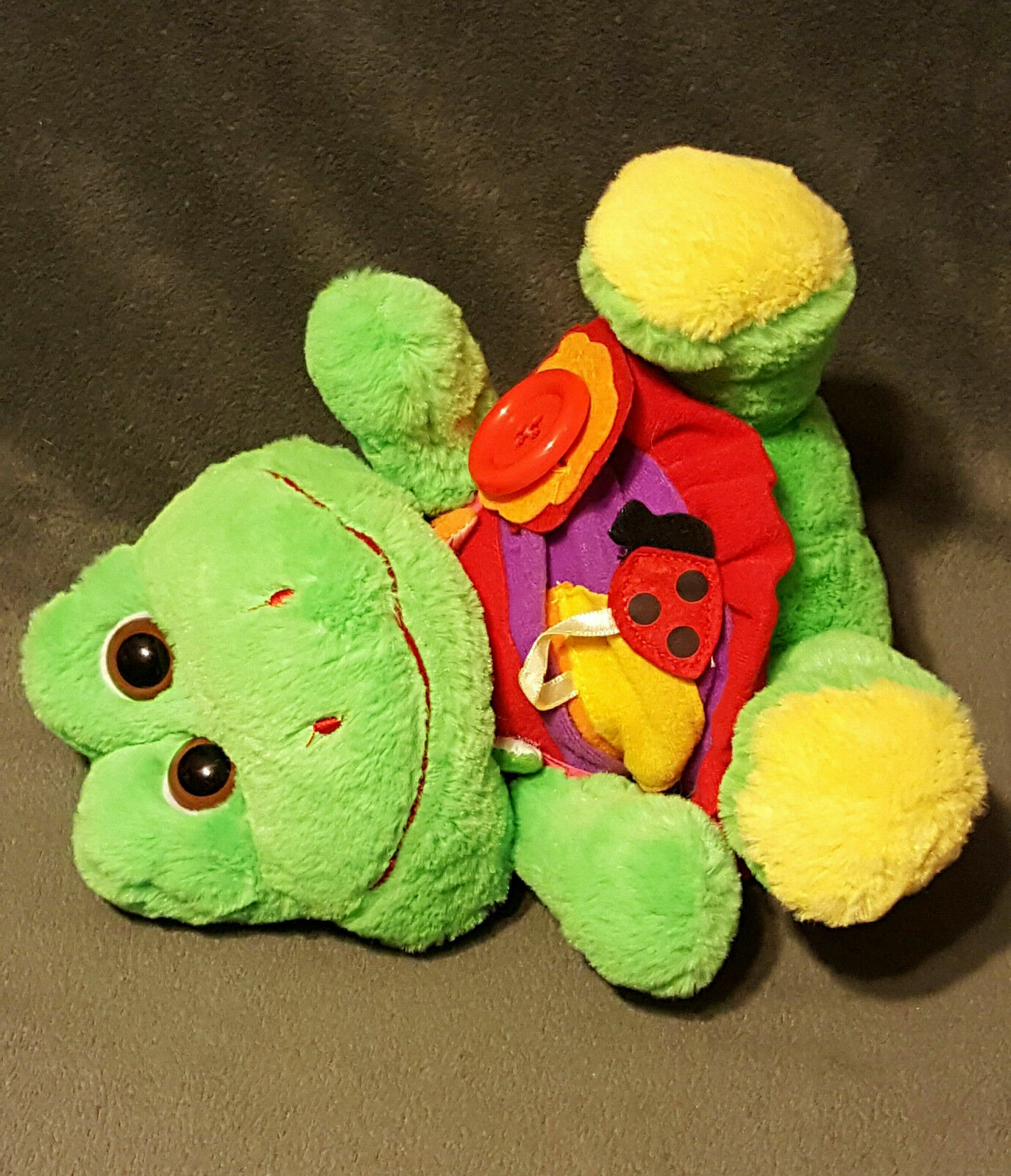 Goffa Intl Green Sitting Frog Plush 8" Stuffed Animal H K City Toys ...