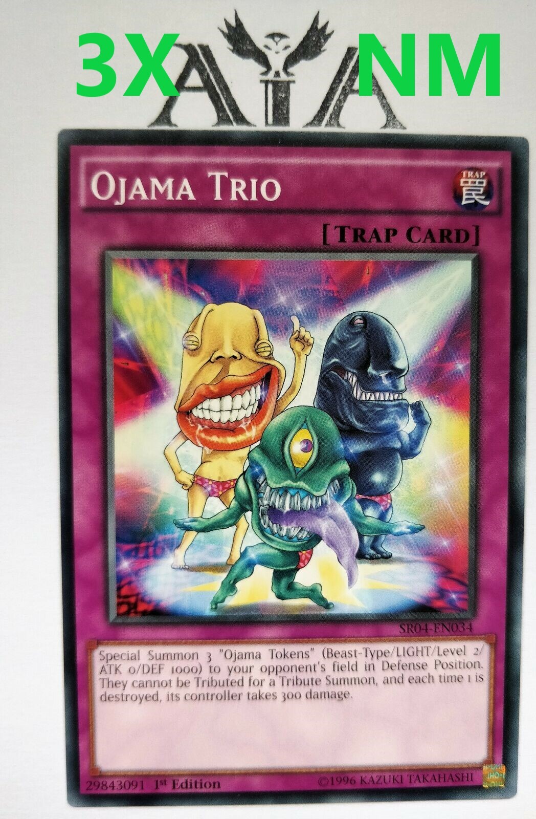 3X Ojama Trio - SR04-EN034 - Common - 1st Edition Near Mint Ayasachive ...