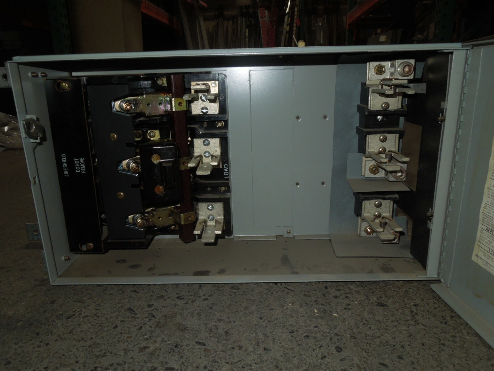 GE Type QMR THFP364 200A Single 3P 600V Fused Panelboard Switch w ...