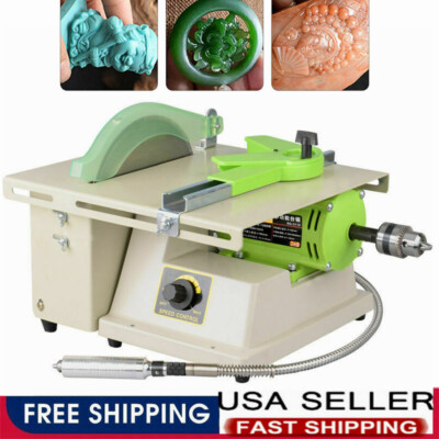 Gem Jewelry Rock Polishing Buffer Machine Bench Lathe Polisher Table ...