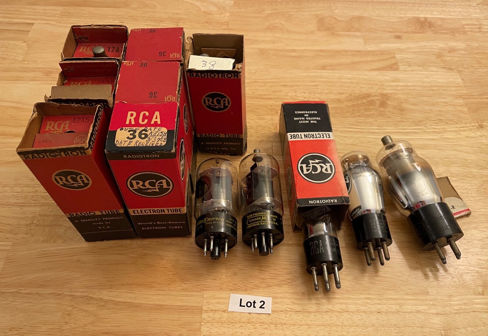 Vintage Lot of 12 Mixed Brand & RCA Vacuum Tubes - Medium - Untested ...