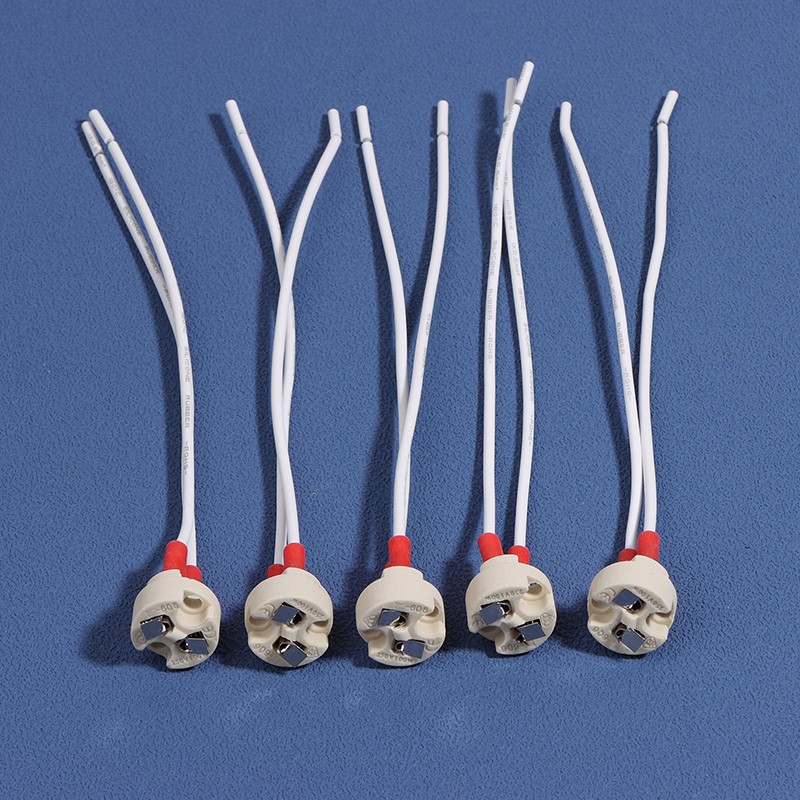 5Pcs GU5.3 MR16 Lamp Holder G5.3 Enhanced Europe Lamp Base Round ...