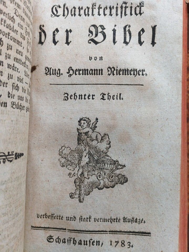 1778🇩🇪 Charakteristik der Bibel 1.-10.Band Erzählen Gott Engel Teufel ...