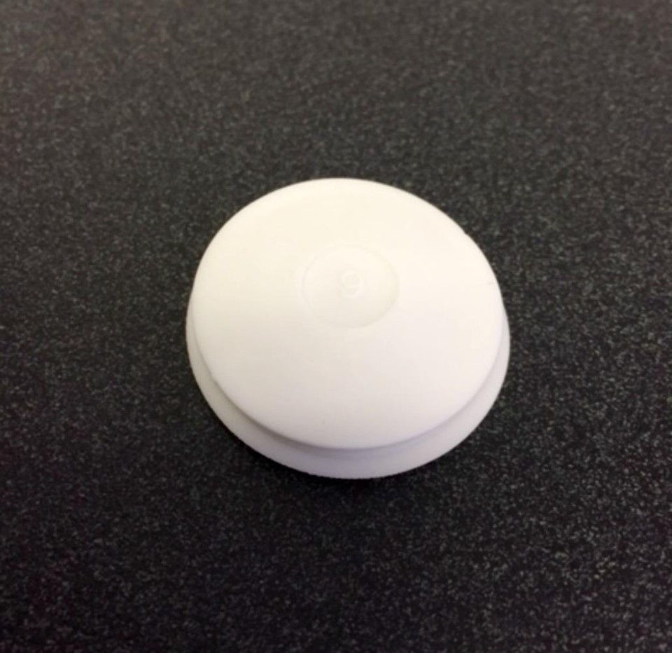 Single White Piggy Bank Rubber Stoppers / Plugs Sizes for Holes Between ...