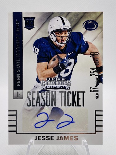 JESSE JAMES 2015 Contenders Season Ticket Autograph #197 SP RC Auto ...