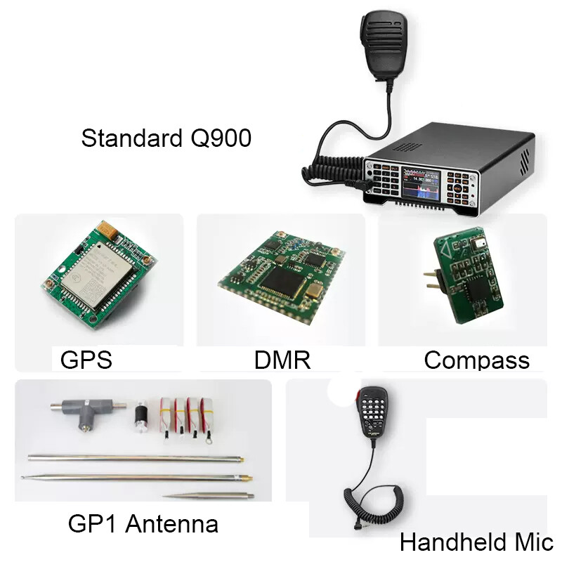 HamGeek Q900 V4.0 100KHz-2GHz SDR Radio All Mode SDR Transceiver DMR ...