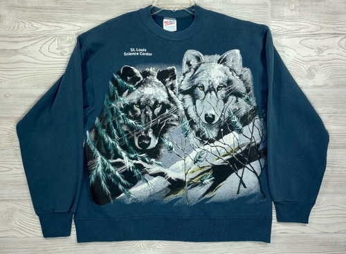 Vintage Timberwolves Nature Sweatshirt Large St. Louis Science Center ...