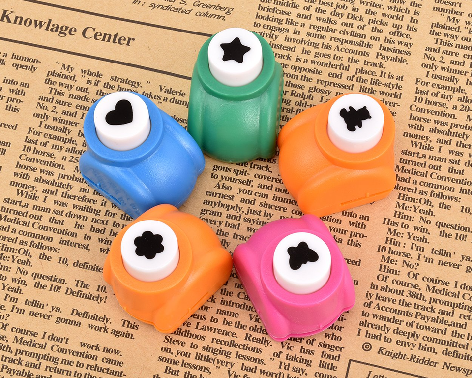 Mini Paper Punch Shapes 5 Pieces Craft Punchers Hole Punches for ...