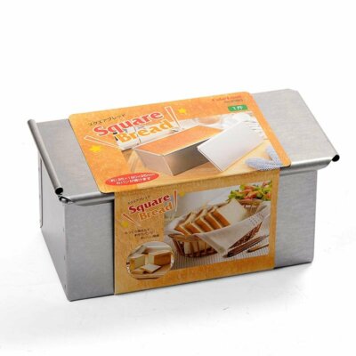 Tiger crown Steel Square Bread Mold with Lid baking pan 2383 Largel ...