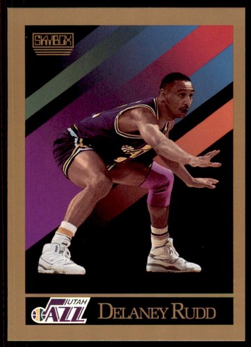 1990-91 SkyBox. Delaney Rudd Rookie . Utah Jazz #283 | eBay