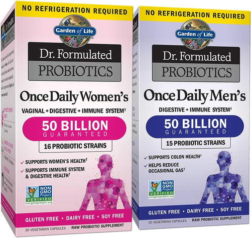 Probiotic Bundle: Dr. Formulated Once Daily Women’S & Men'S Probiotics ...