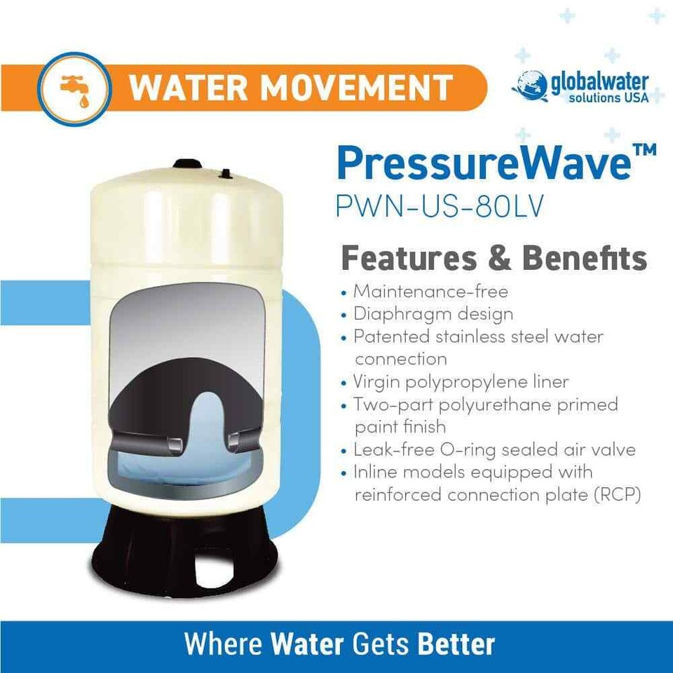 Pressure Wave 21.13 Gal. Vertical Pressurized Well Tank | eBay