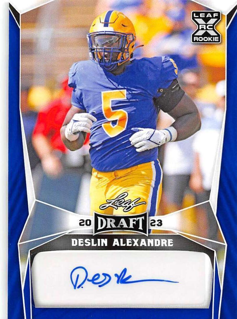 2023 Leaf Draft - Autographs Deslin Alexandre #BA-DA1 Blue (AU, RC) for ...