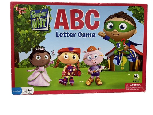 PBS Super Why ABC Letter Reading Board Game Kids Play & Learn 2009 ...