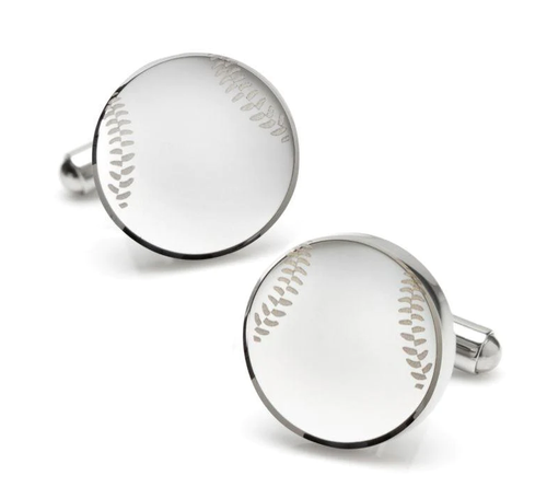 Fantastick 935 Argentium Silver Engravable Baseball Pattern Men's ...