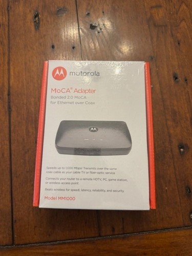 Motorola MoCA 2.0 bonded adaptor Ethernet over Coax MM1000 in Box | eBay