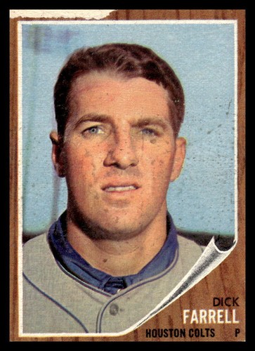 1962 Topps Dick Farrell #304 Houston Colt .45s Baseball Card | eBay
