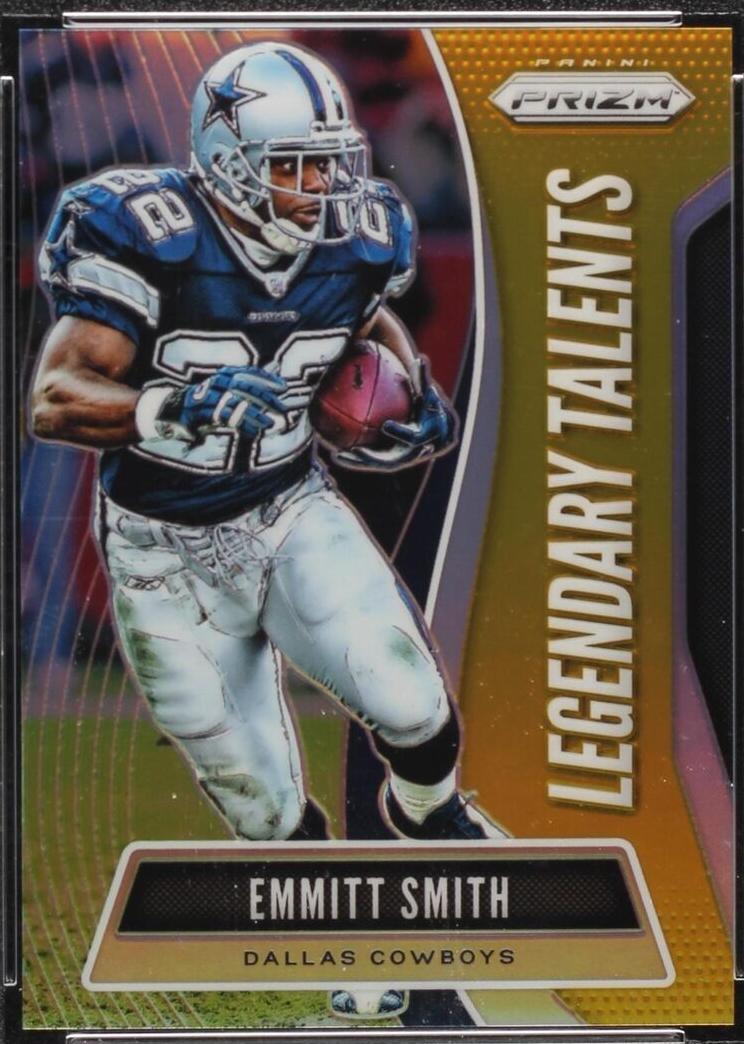 2019 Panini Prizm - Legendary Talents Emmitt Smith #LT-ES Gold Prizm ...