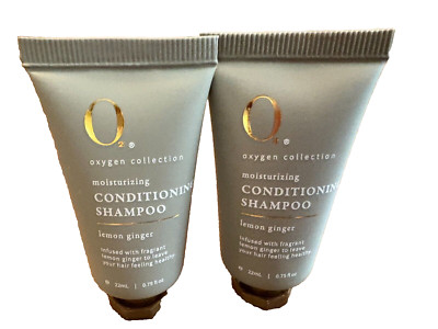 O2 Oxygen Travel Size 0.75oz two Shampoo Olive Leaf Conditioner ...