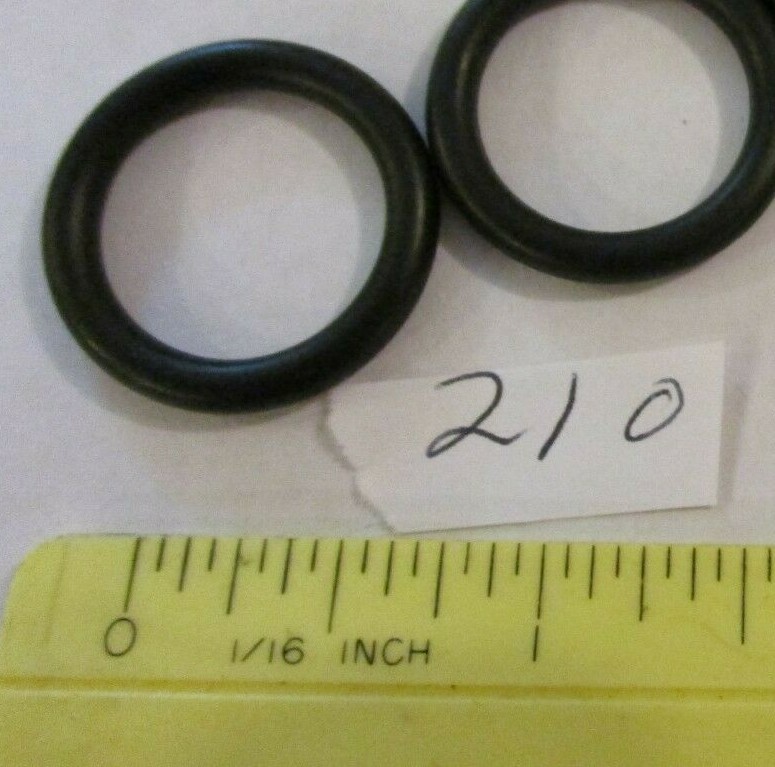 210 O-ring 3/4" ID x 1" OD x 1/8" thick. Buna-70. Quan 5. | eBay