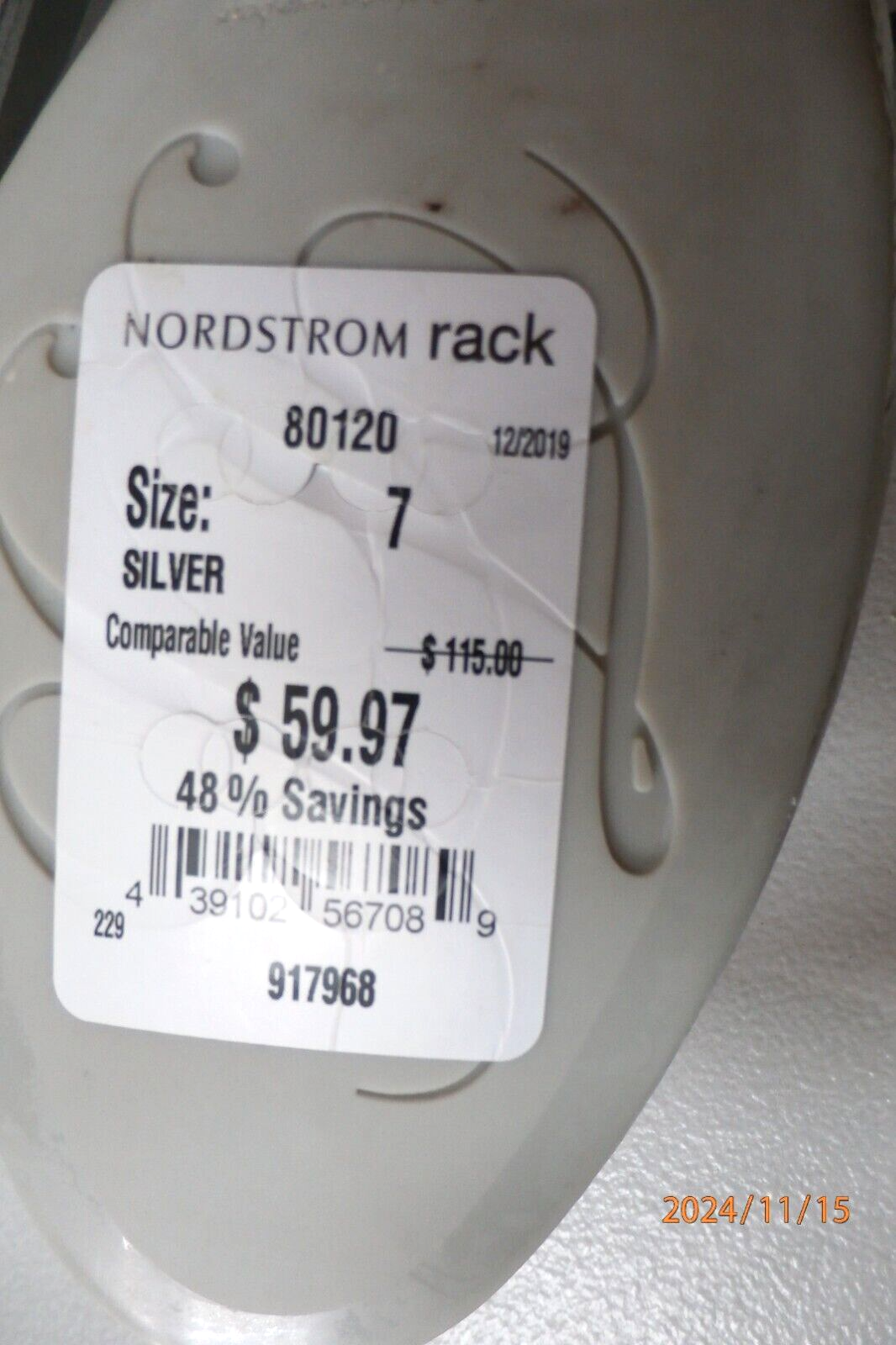 NWT Ted Baker London Immet Ballet Flats Size 7 Silver Metallic Bow Slip ...