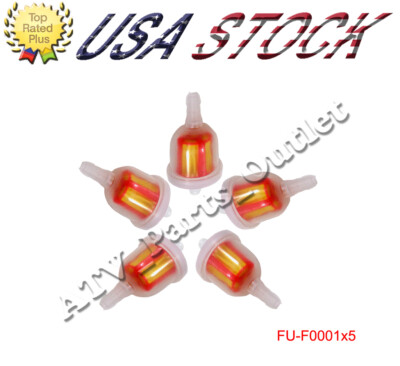 lot of 5 Fuel Gas Filter ATV Quad Scooter Dirt Bike 50cc 70cc 90cc ...