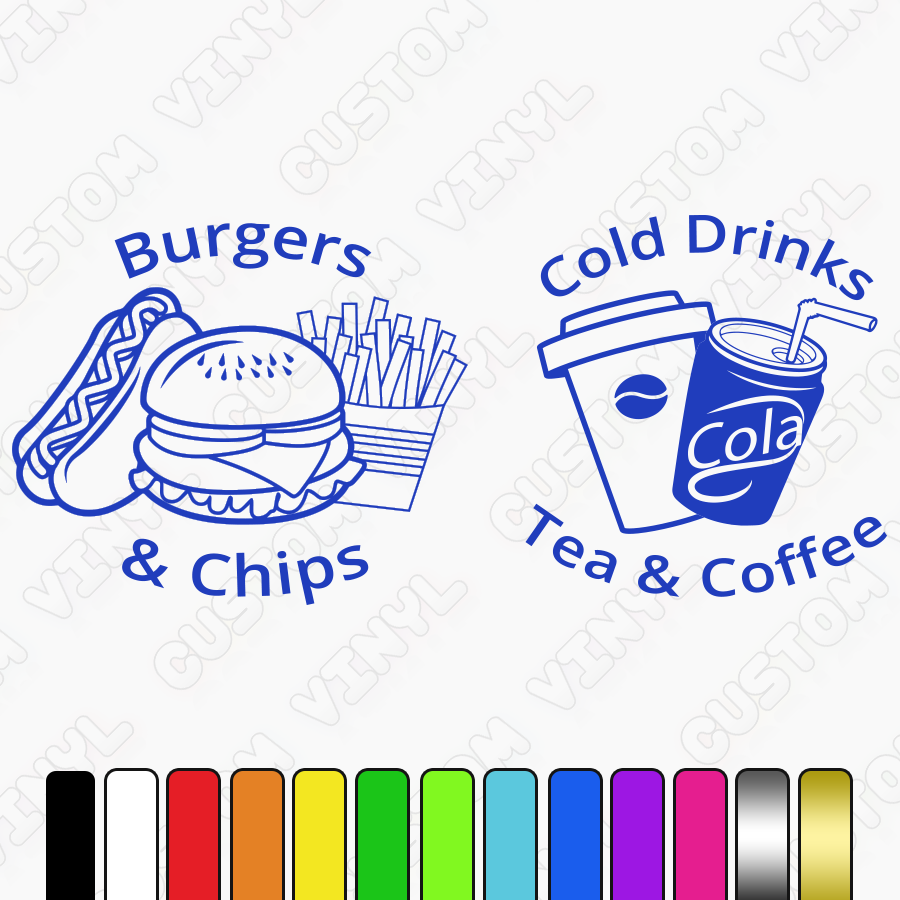 Burger Van stickers, Fast Food Signs, Graphics, Catering Trailer ...